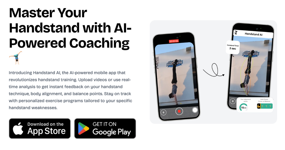 Handstand AI - Master Your Handstand with AI-Powered Coaching